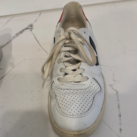 Veja | Shoes | Vea Low Sneakers In White Red And Navy | Poshmark